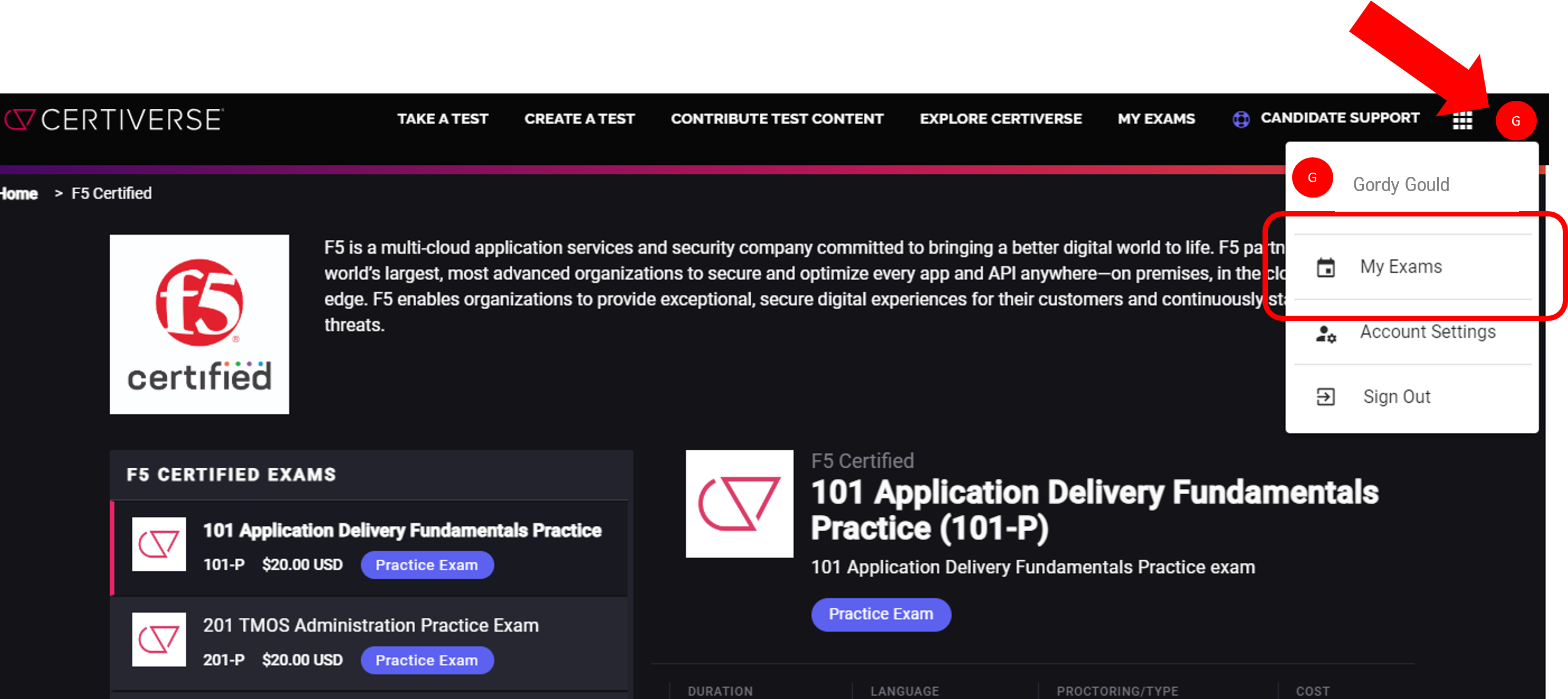 How do I take a practice exam? – F5 Education Services